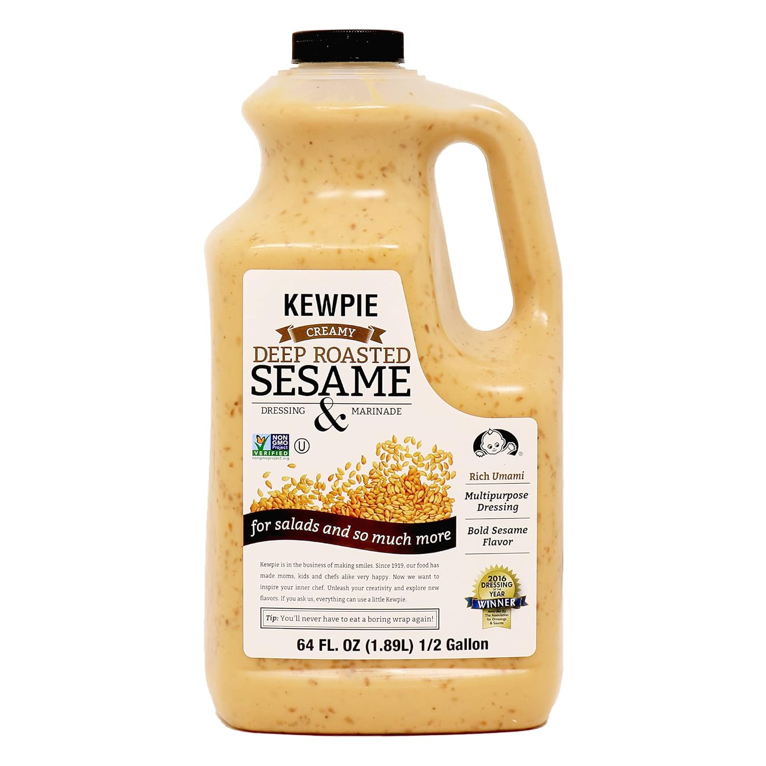 Kewpie Deep Roasted Sesame Dressing, 1.89L 1/2 Gallon – W&E Mart